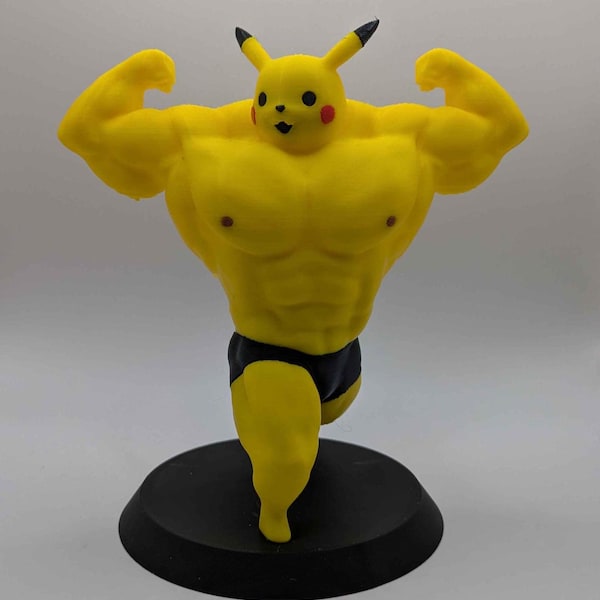 Buff Pikachu - Etsy