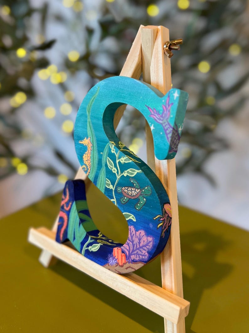 Custom Hand Painted 6” Wooden Letter - Home Decor - Etsy