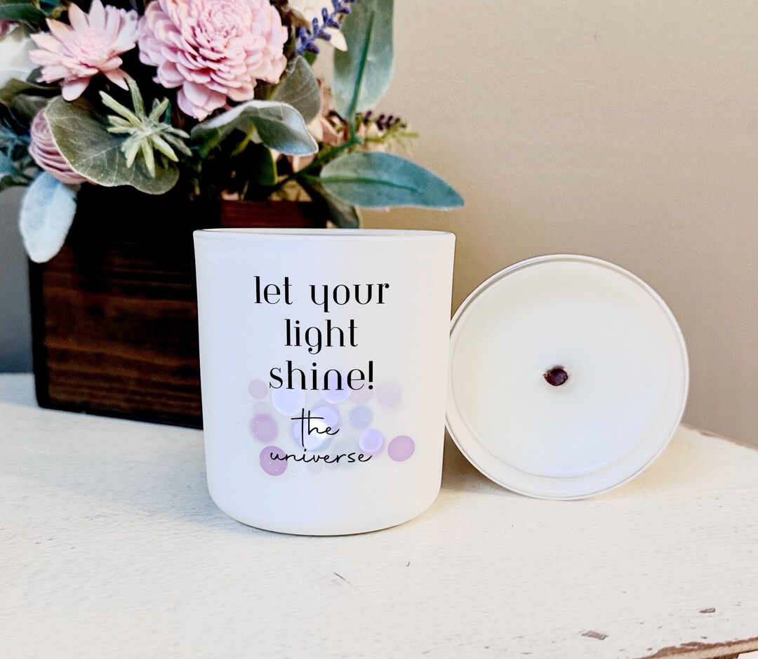 Inspirational Candles - Spiritual Candles -let Your Light Shine - Gift ...