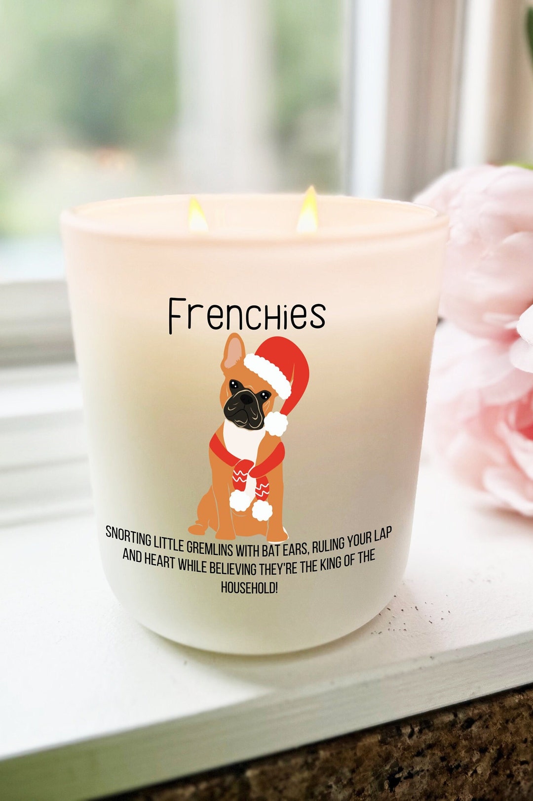 Frenchie Dog Candle - Large 14oz -keepsake Gift for Dog Lovers-replace ...