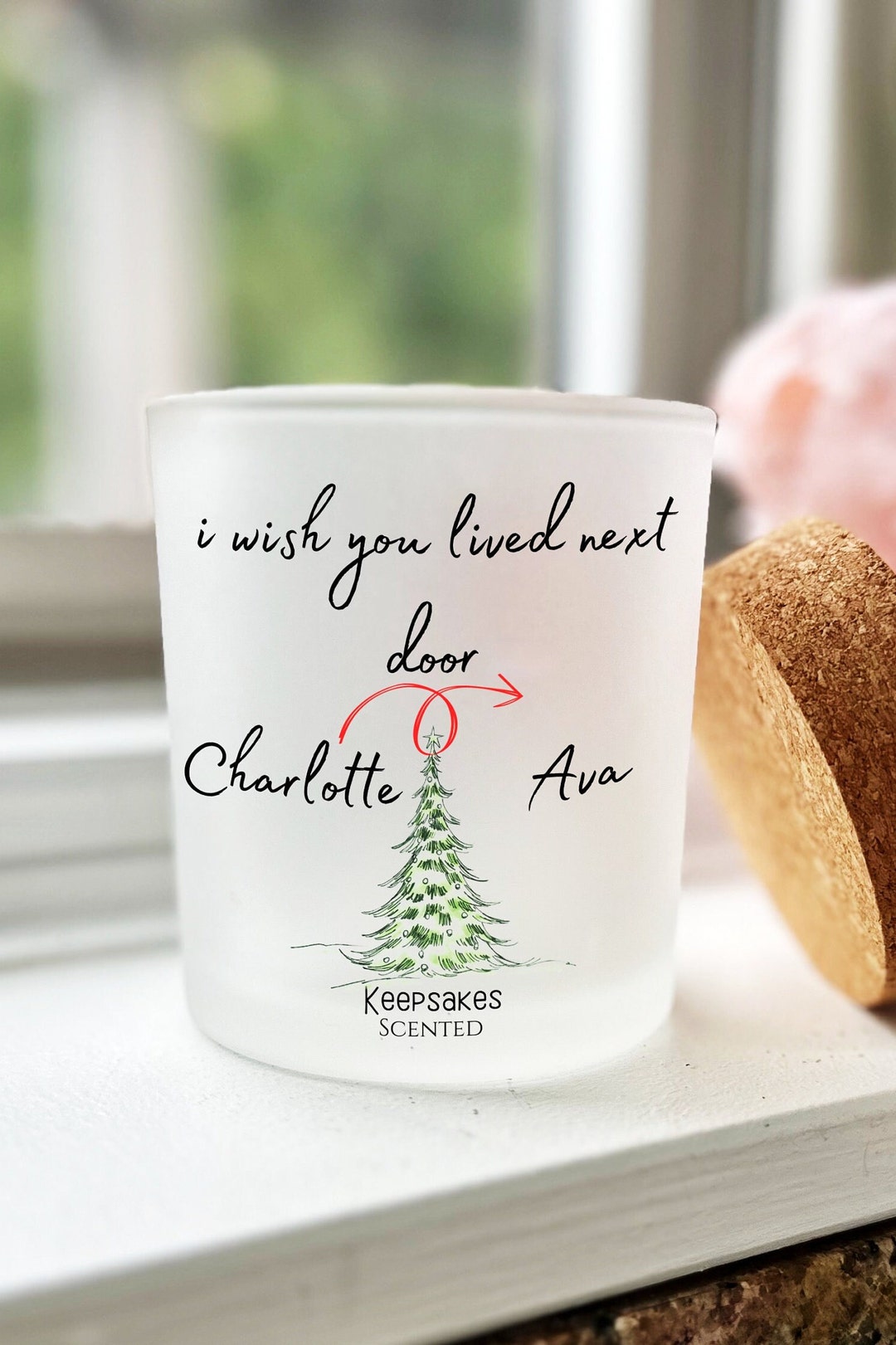 Christmas Custom 8oz Candle With Personalized Names - Unique Long ...