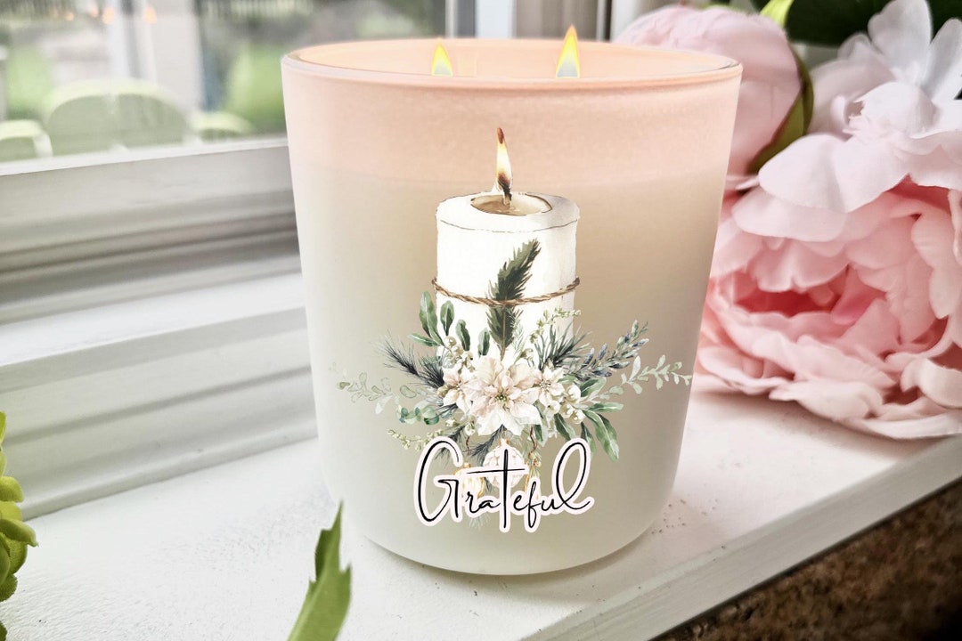 Table Top Two Sided Candle-christmas Decor for Thanksgiving and ...