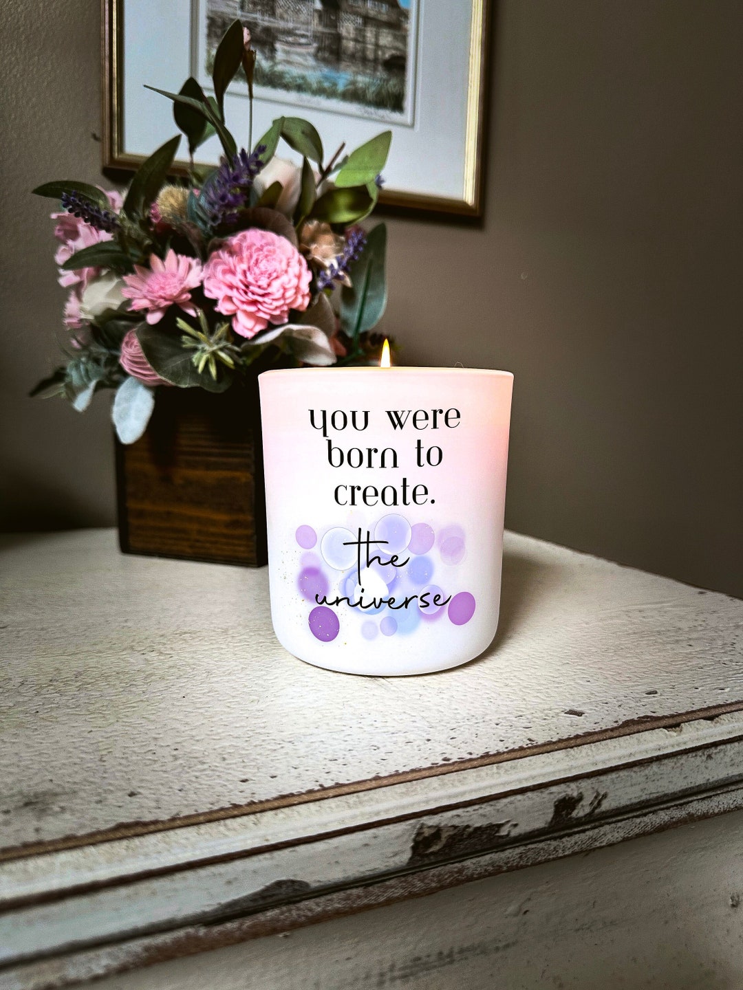Messages From the Universe Candle Inspirational Gift for Success ...