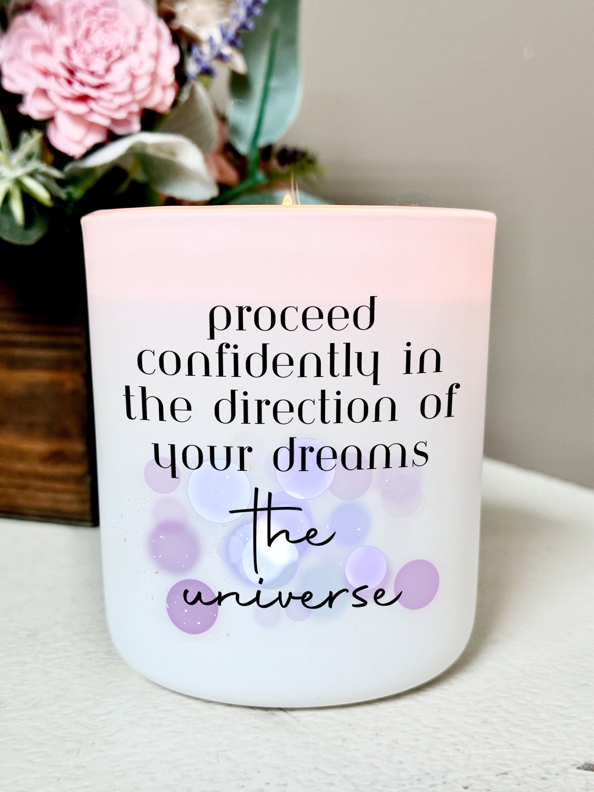 Messages From the Universe Candle - Inspirational Gift for Success ...