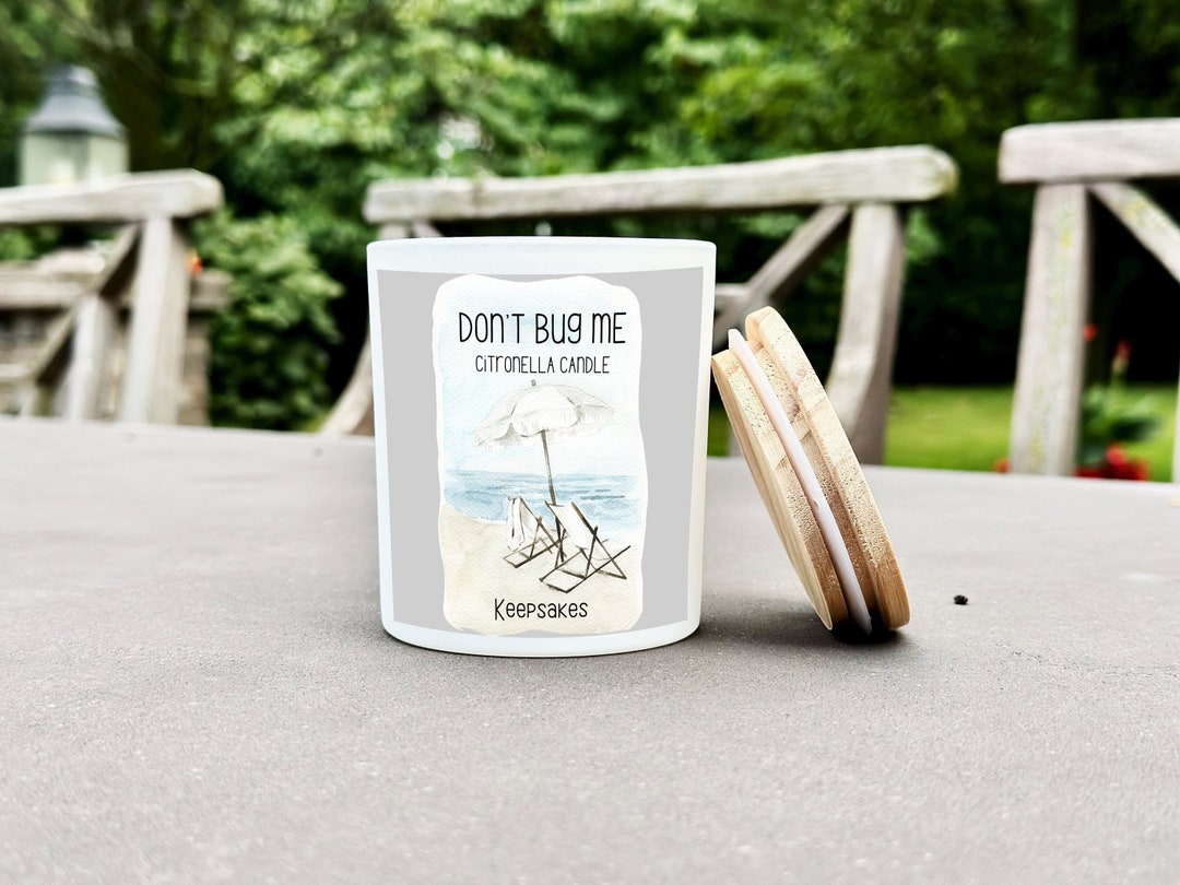 Citronella Candle | Wood Wick Candle | Bug Candle | Mosquito Candle ...