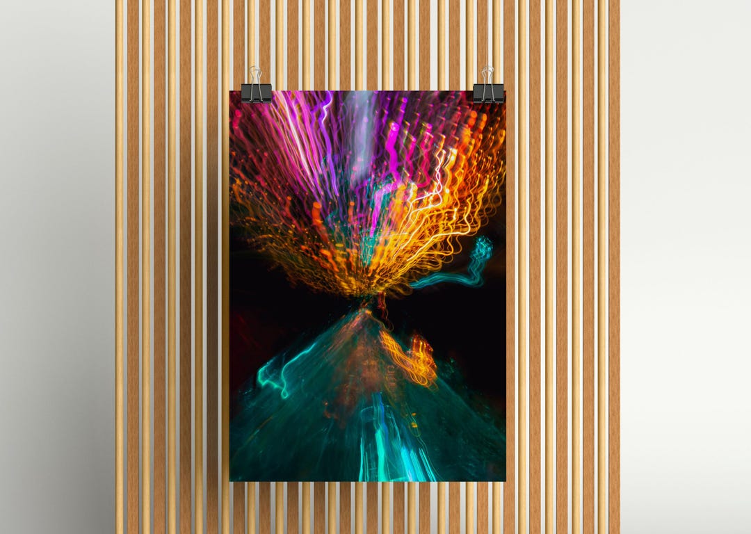 Rainbow Bifrost Art Photo Print Wall Decor | Abstract Photo Print - Etsy