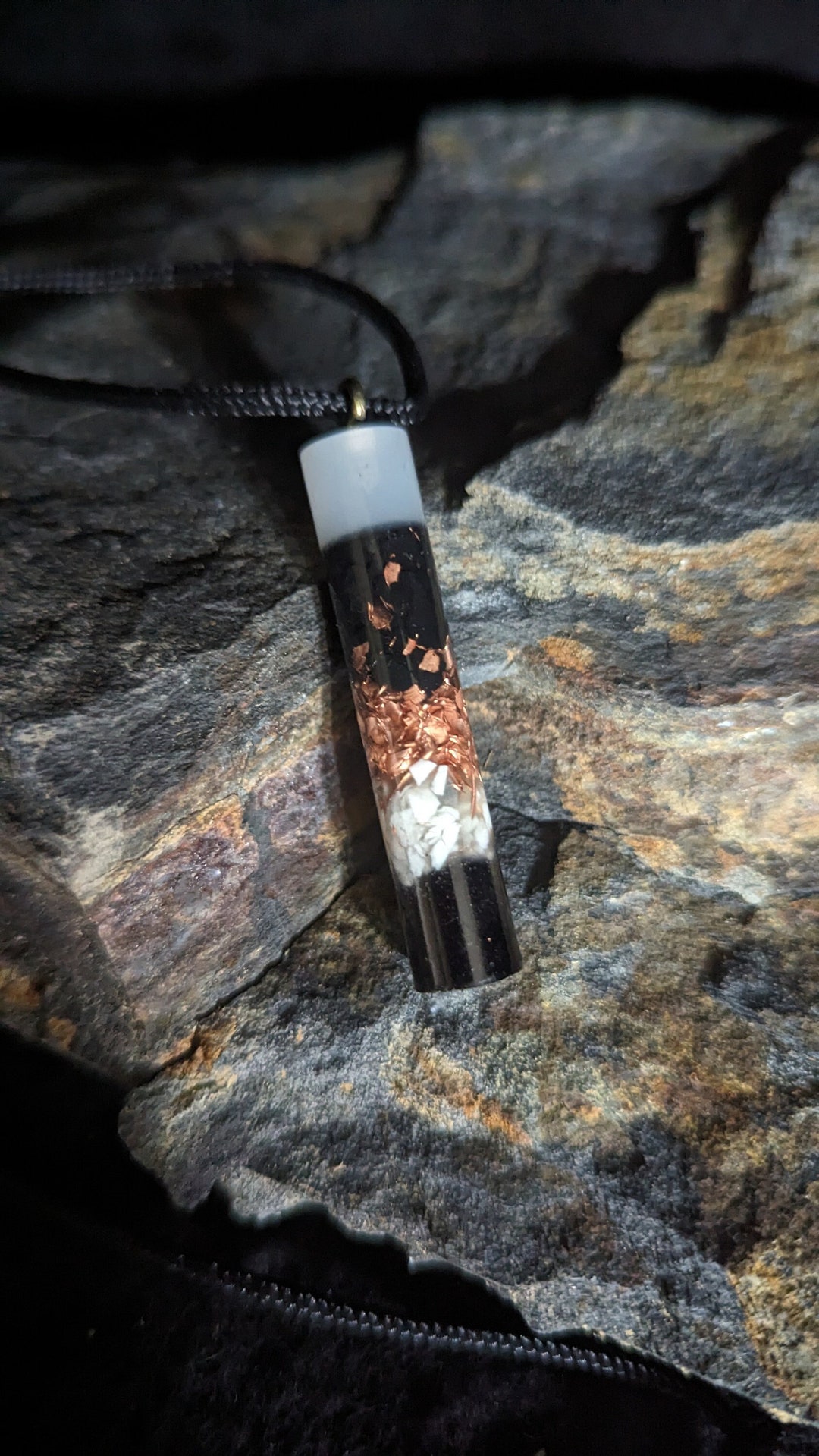 Orgonite Pendant Shungite EMF Protection Necklace Orgonite Chain - Etsy