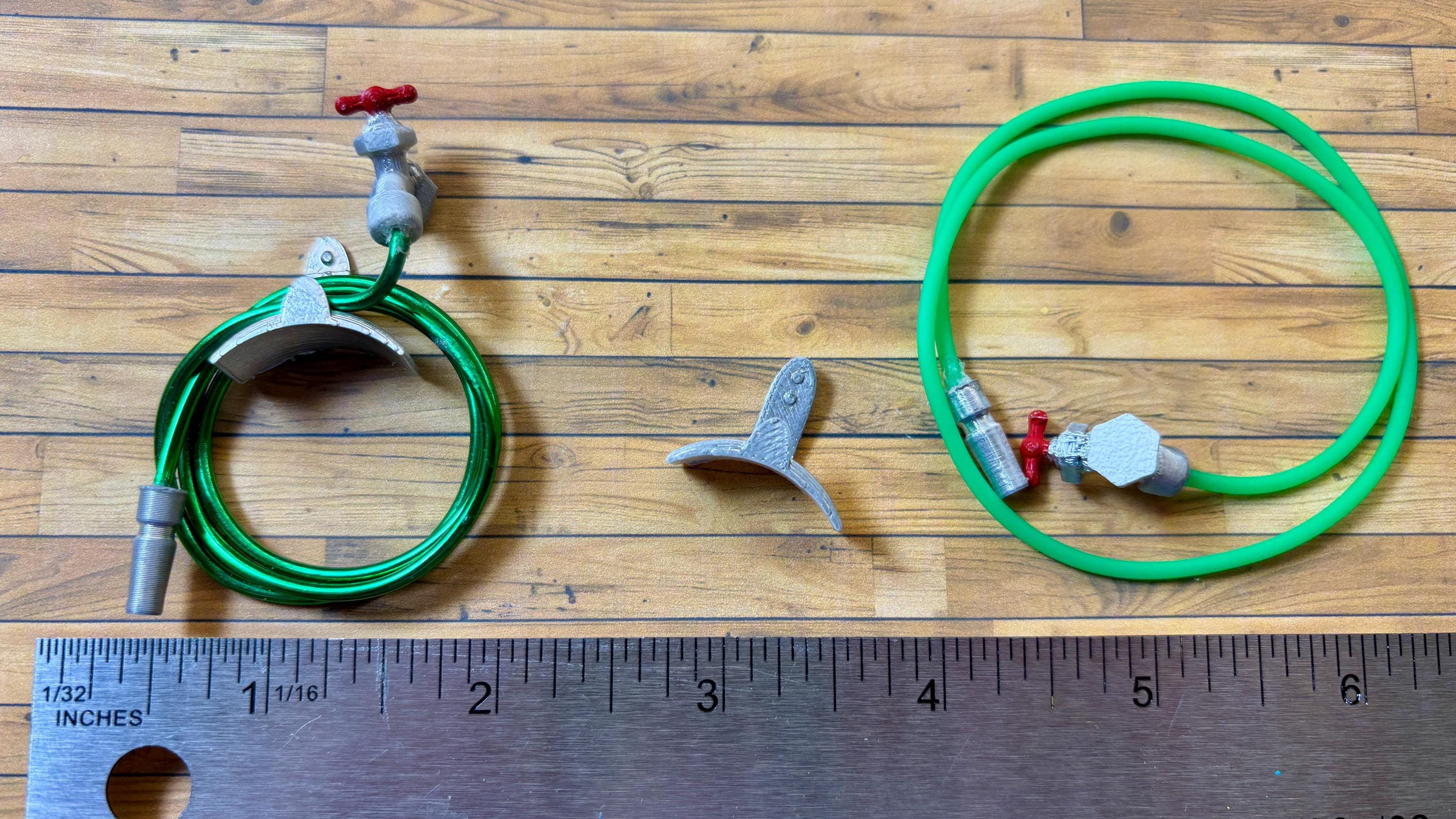 Dollhouse Miniature Garden Hose 1:12 - Metal or Rubber - Diorama Decor ...