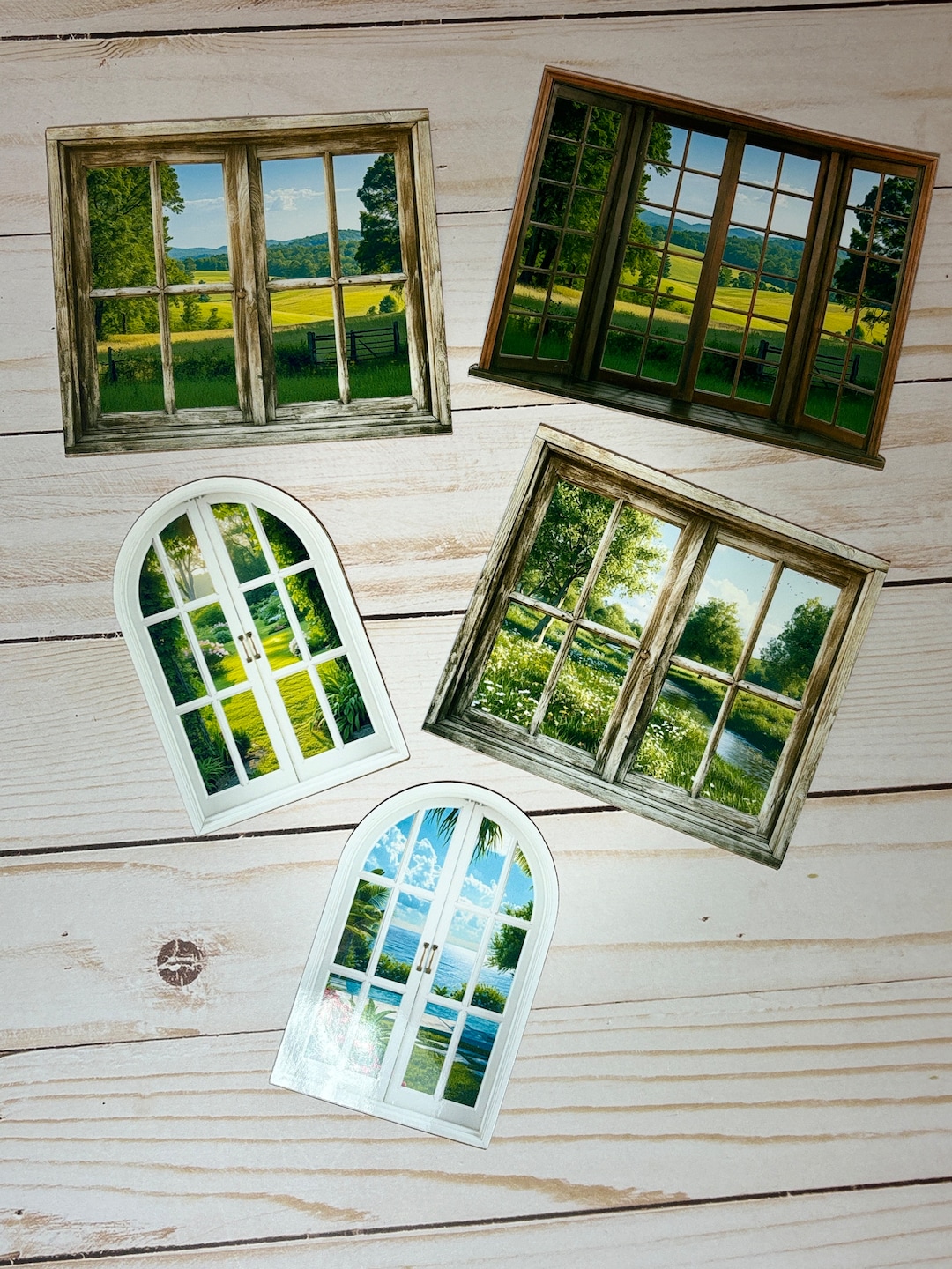 Dollhouse Faux Window Scene | 1:12 Scale Diorama Wall Art - Etsy