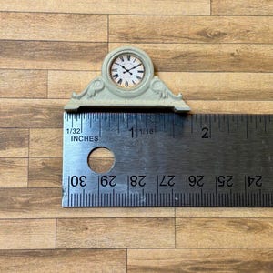 Dollhouse Miniature Mantle Clock | Diorama Miniature Decor | Doll ...