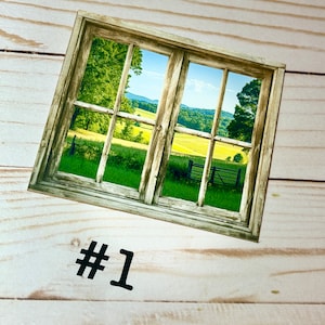 Dollhouse Faux Window Scene | 1:12 Scale Diorama Wall Art - Etsy