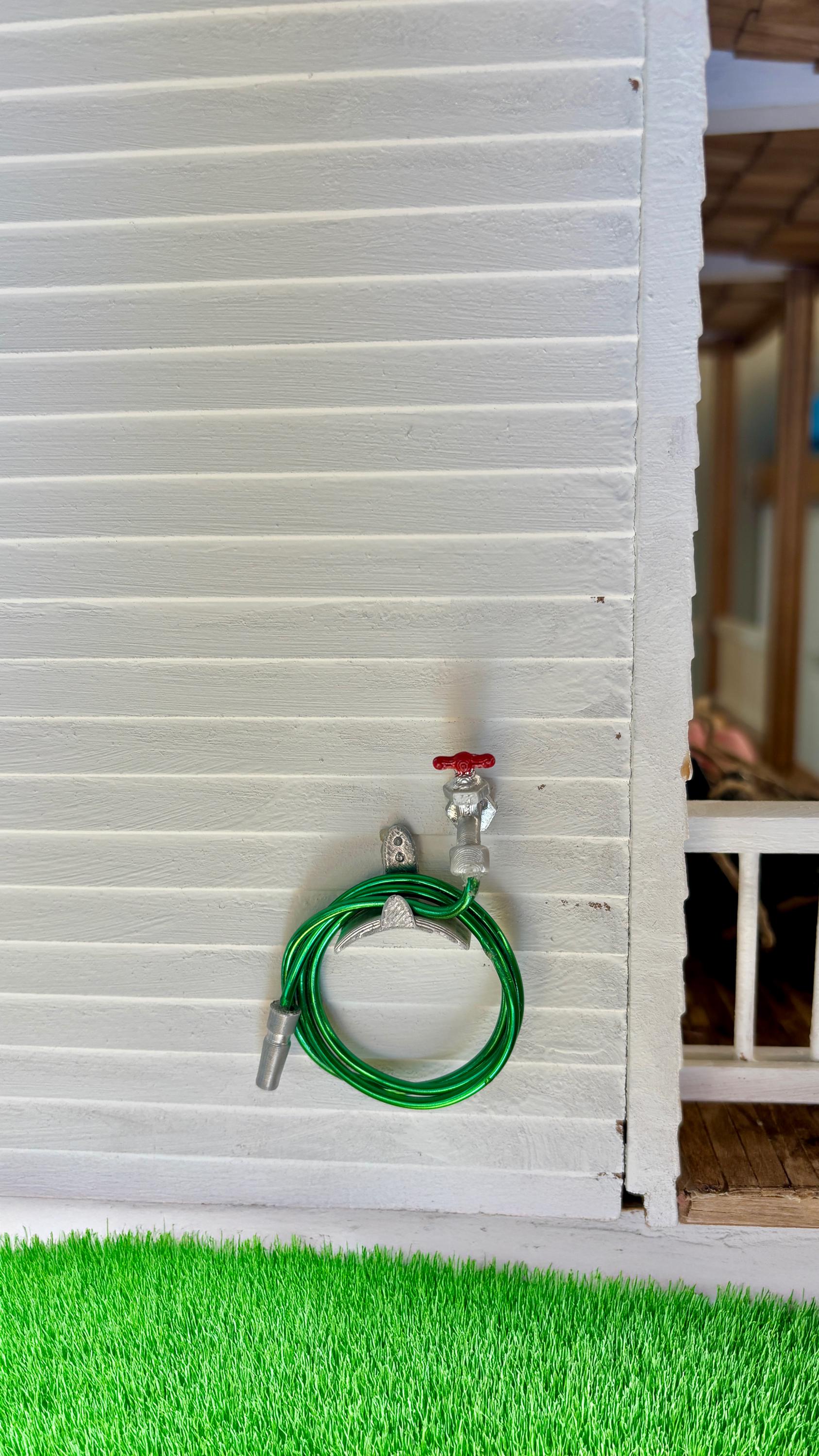 Dollhouse Miniature Garden Hose 1:12 - Metal or Rubber - Diorama Decor ...