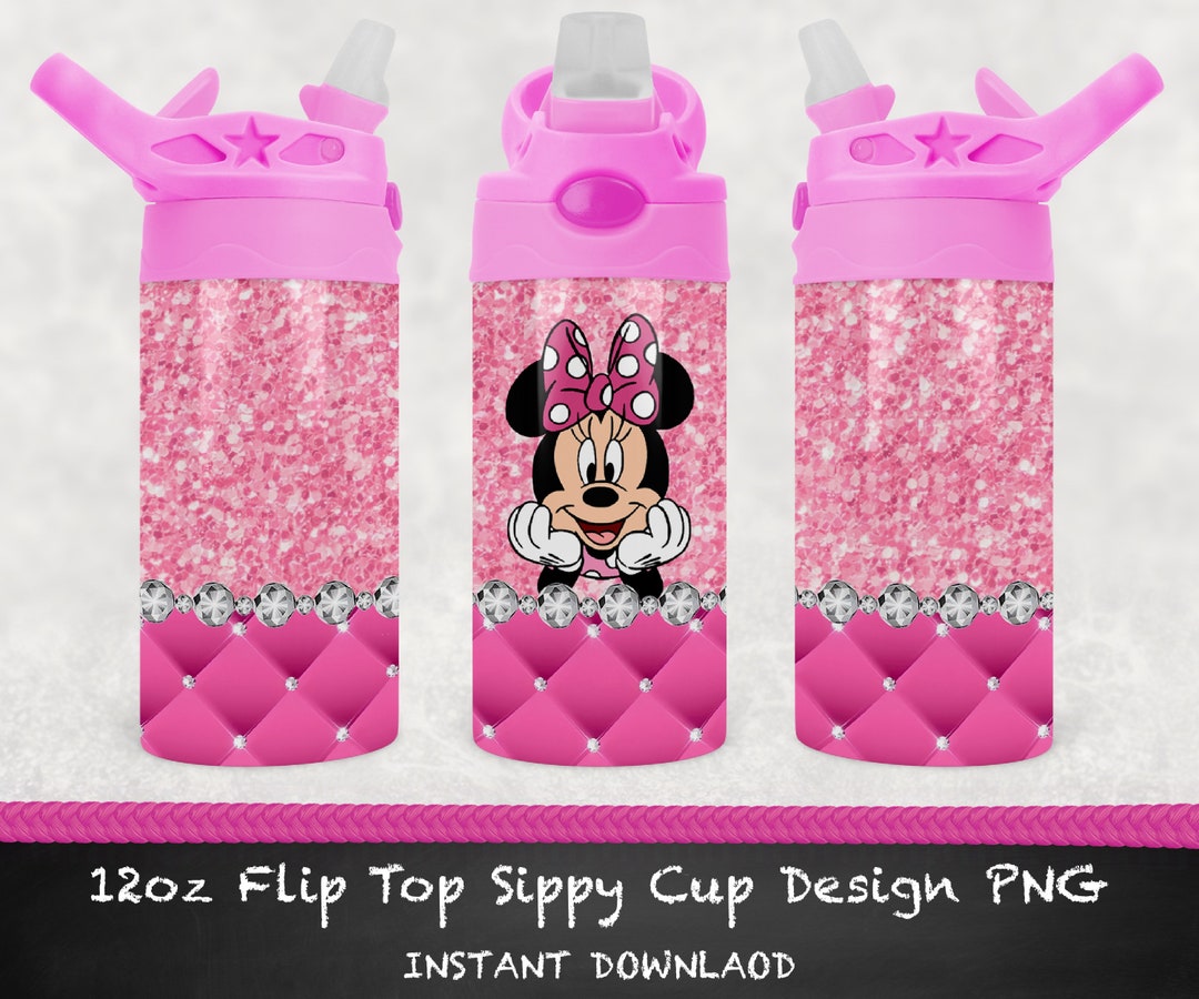 Minnie Mouse and Diamonds 12 Oz Flip Top | Sublimation PNG ...