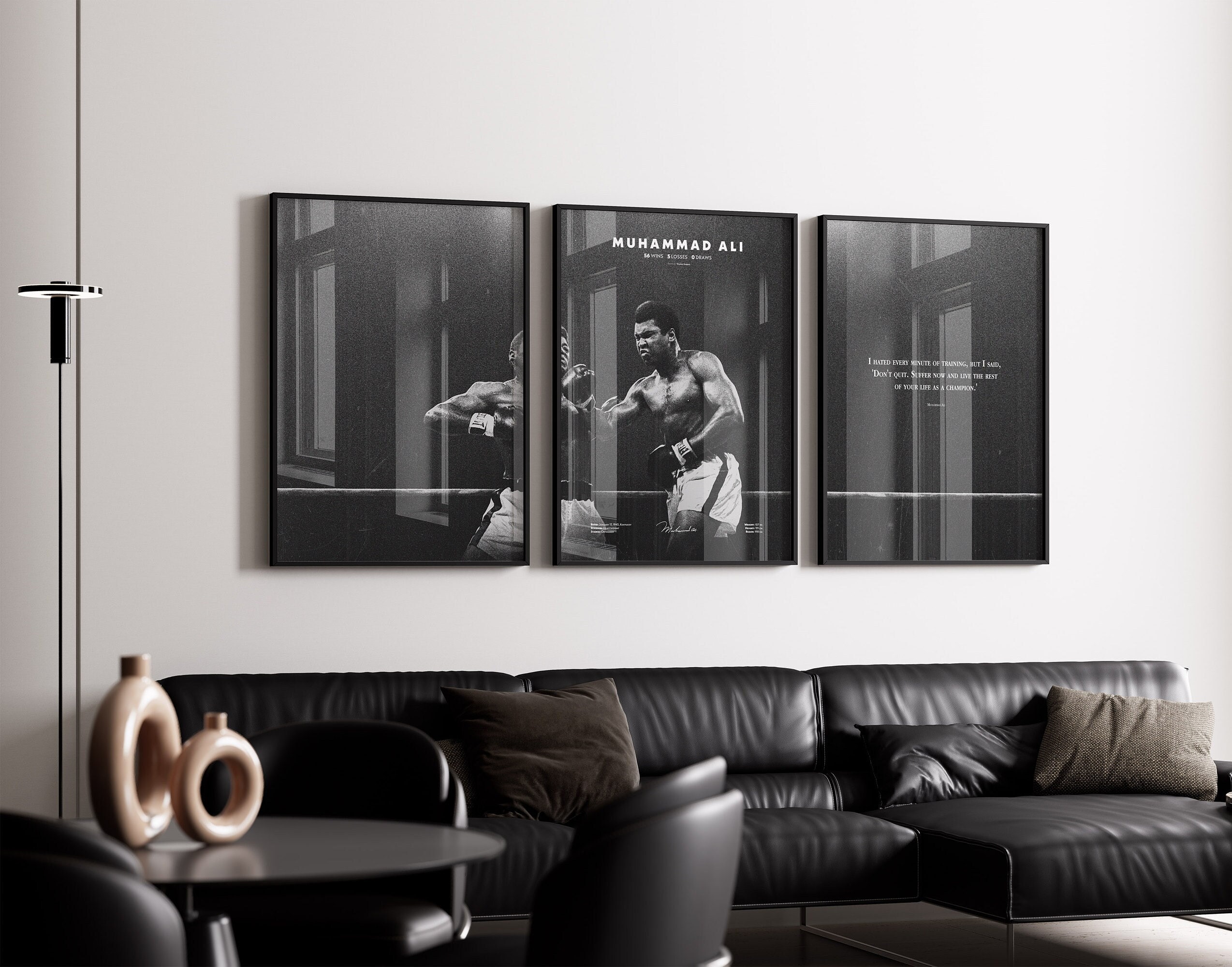 Muhammad Ali Poster Bundle, Boxing Wall Art, Prints Downloadable ...