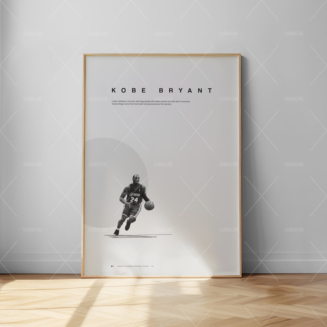 Kobe Bryant Mamba Mentality Definition Poster, NBA Black Mamba ...