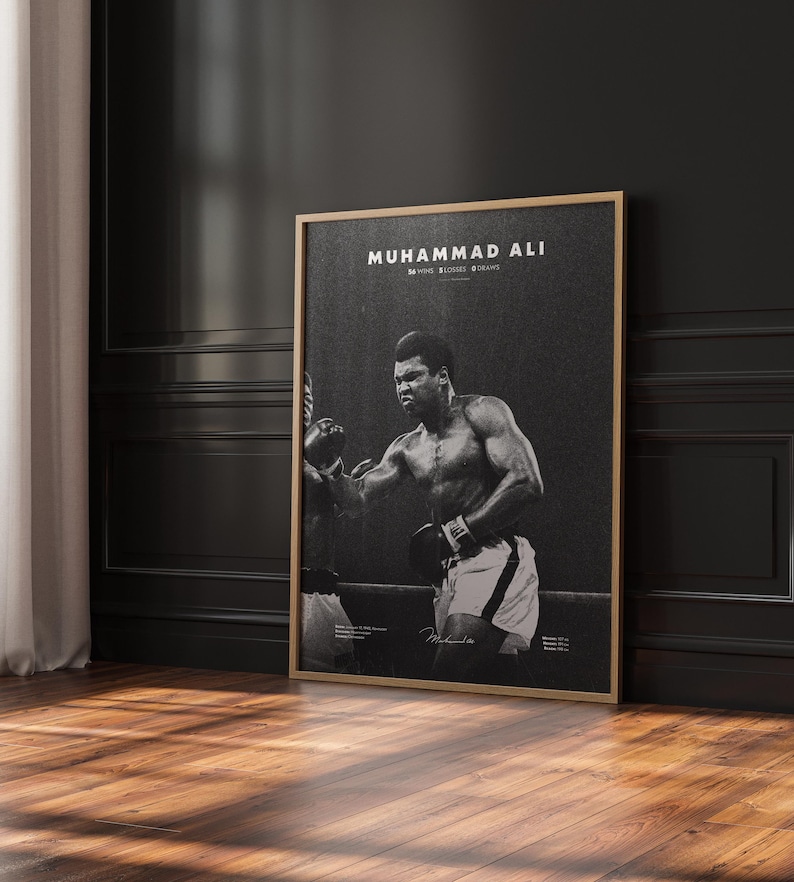 Muhammad Ali Poster Bundle, Boxing Wall Art, Prints Downloadable ...