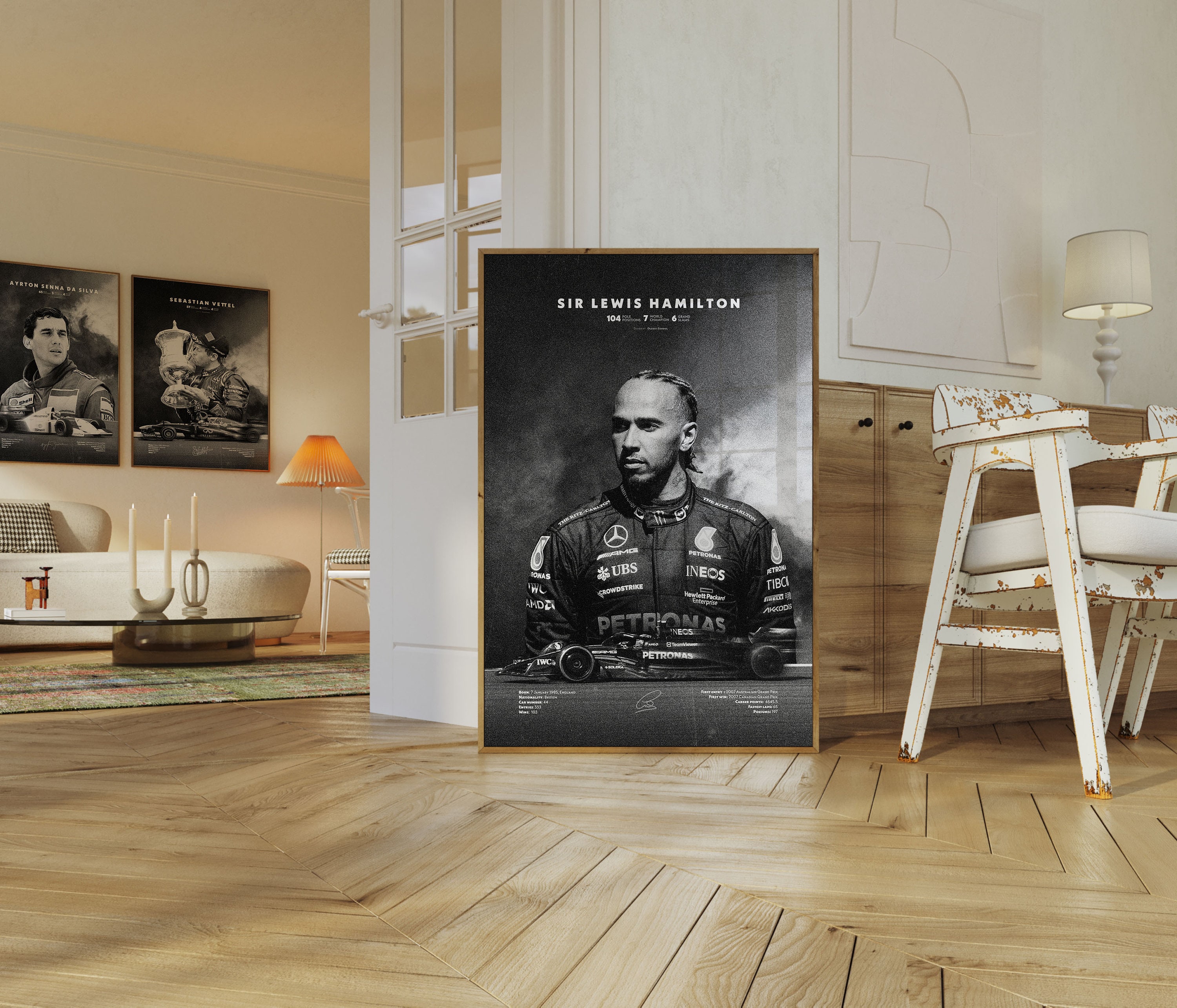 Lewis Hamilton Poster, Formula 1 Prints, Automotive Wall Art, Cars ...