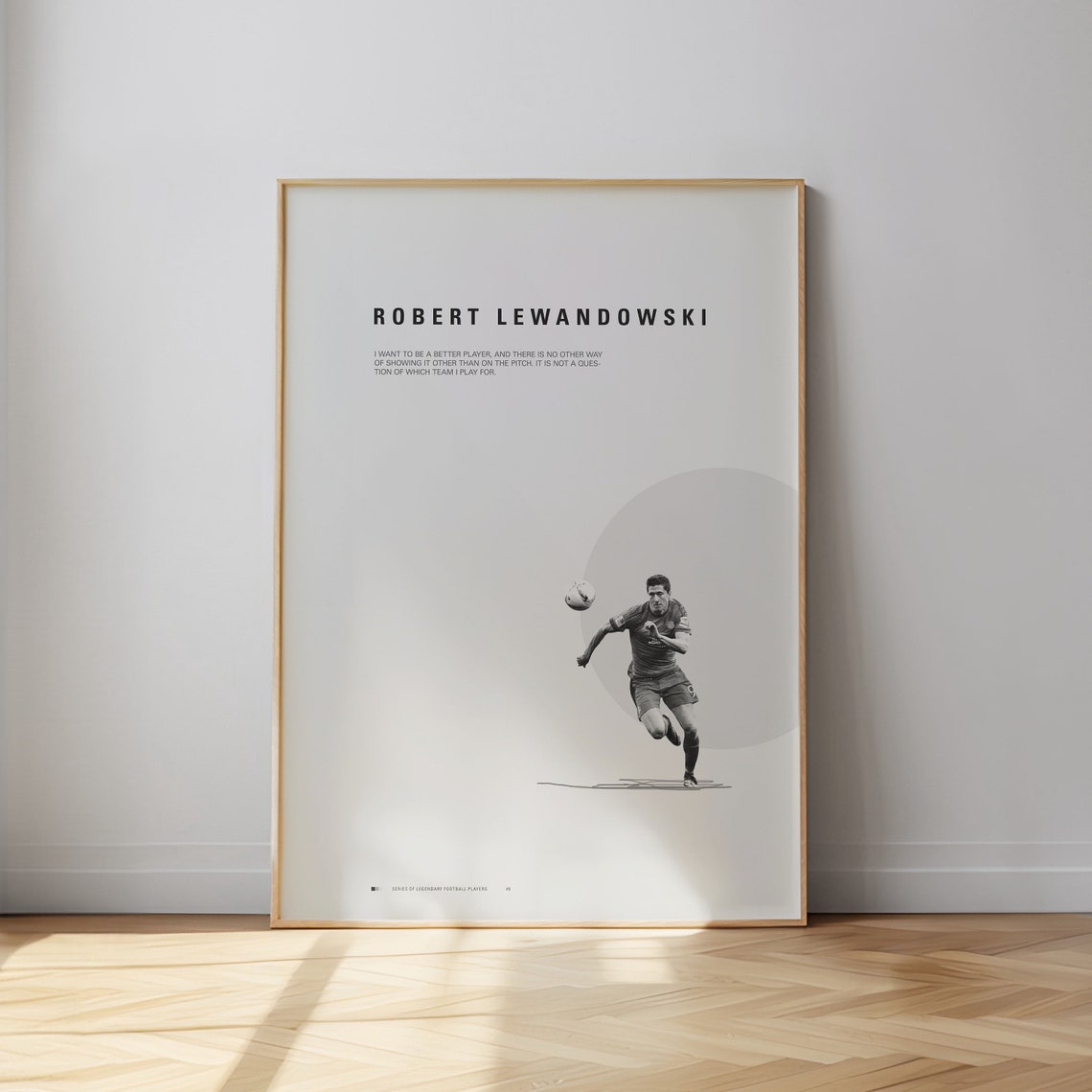 Robert Lewandowski Motivation Poster, Football Art Print, Soccer Print ...