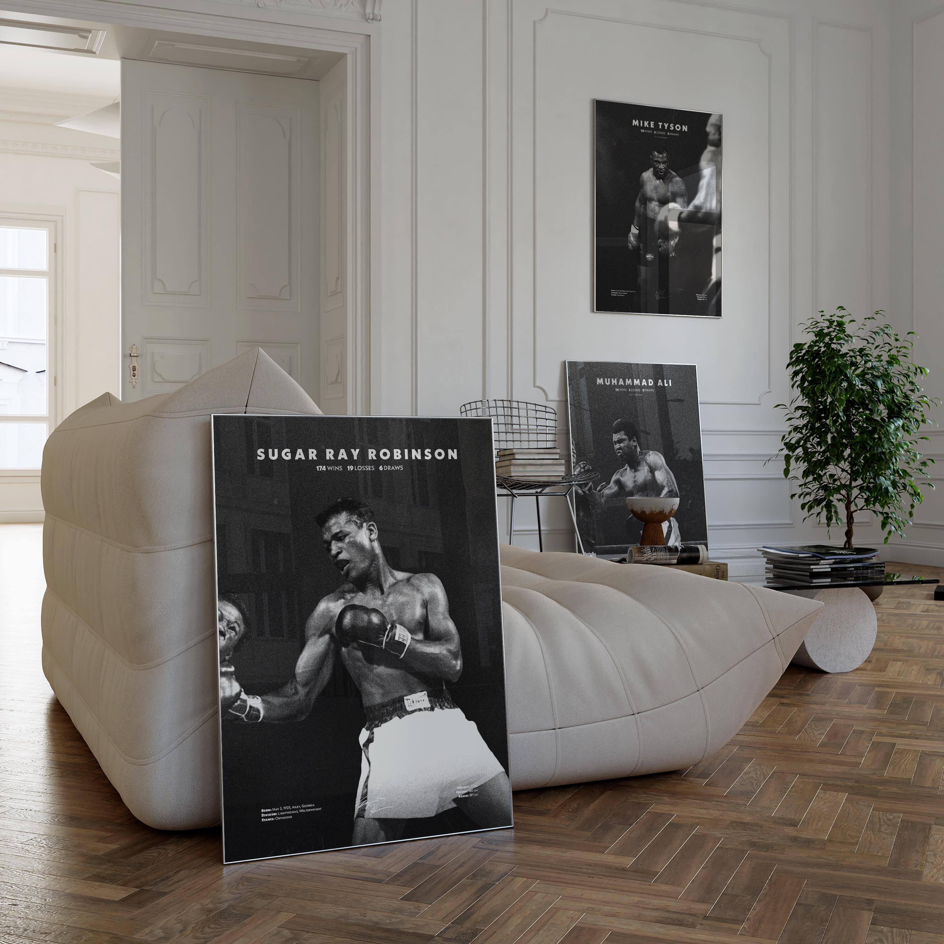 Boxing Poster Bundle - Mike Tyson, Muhamed Ali, Sugar Ray Robinson ...