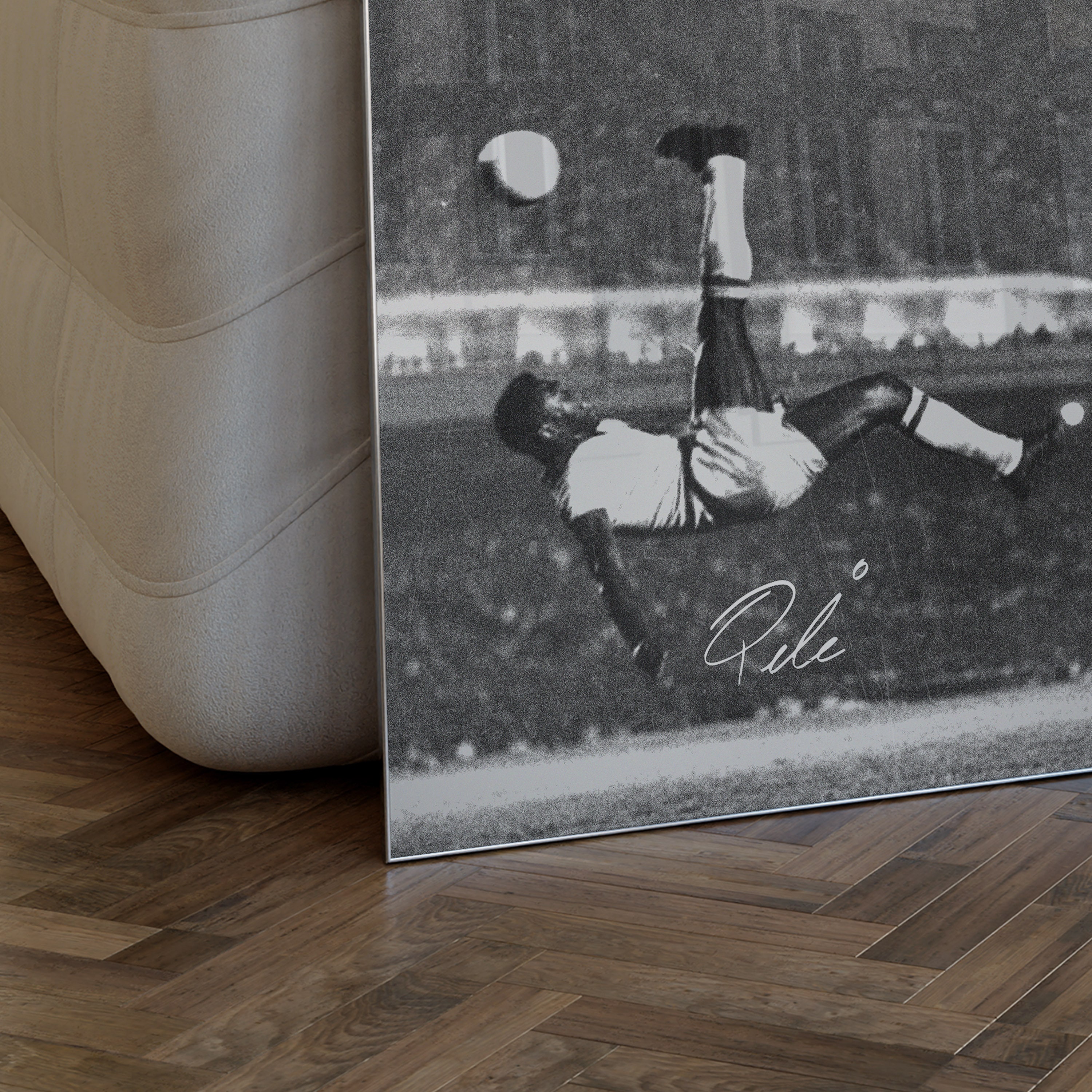 Pelé Poster, Football Art Print, Monochrome, Mid-century Modern - Etsy