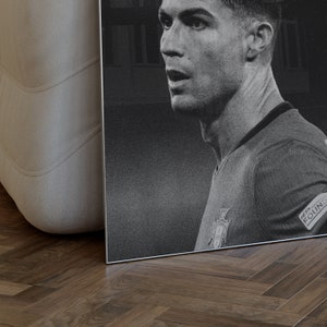 Cristiano Ronaldo Poster Bundle: Monochrome Football Art (digital ...