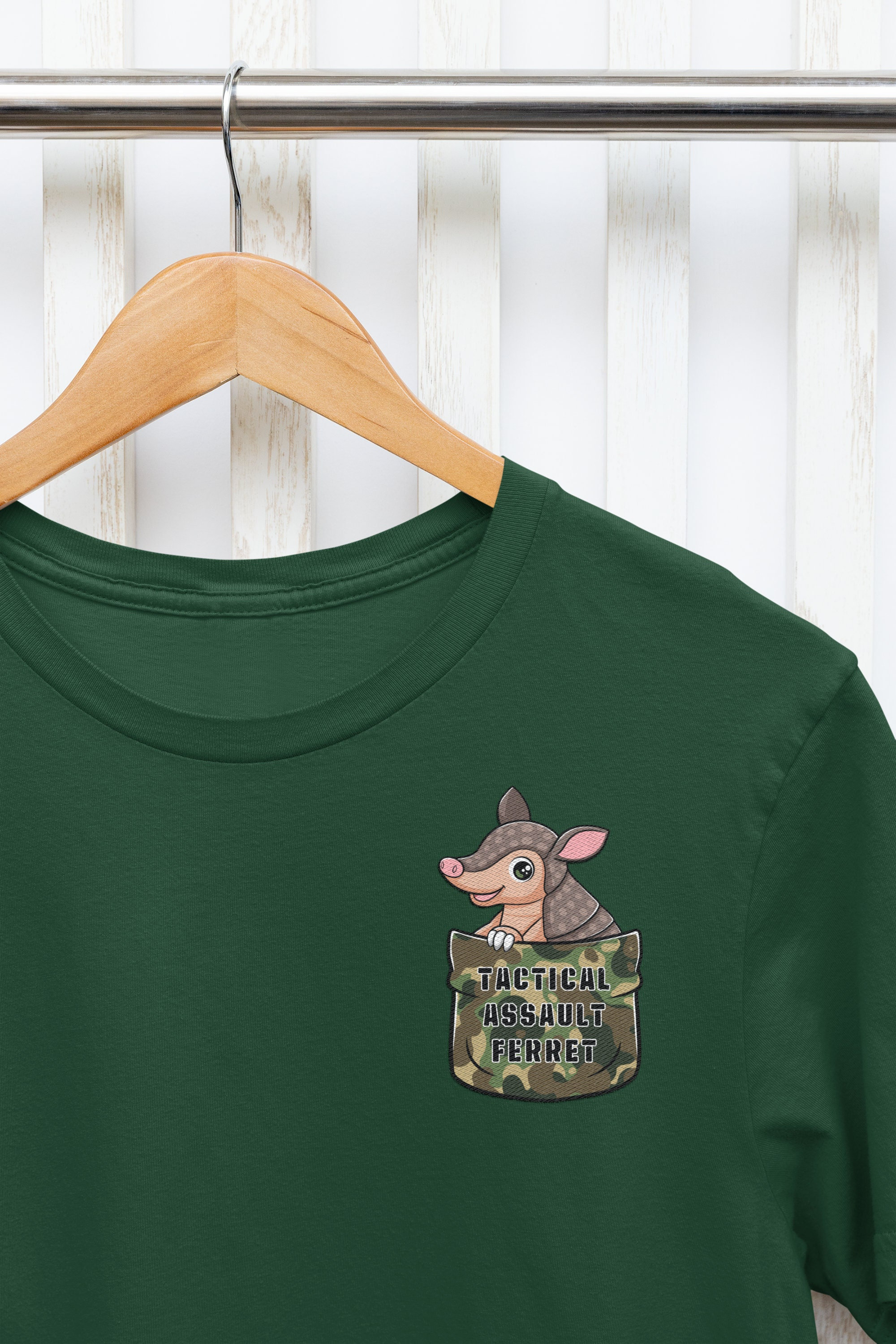 Armadillo Pocket Pet “tactical Assault Ferret” Bella+canvas T-shirt - Etsy