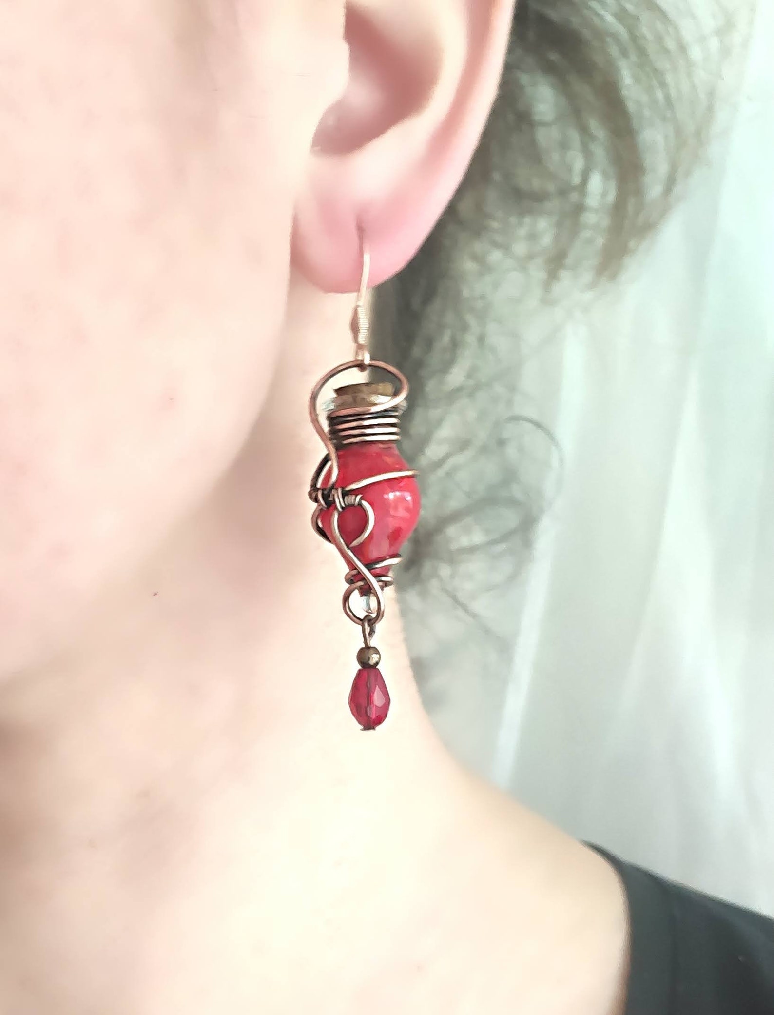 Mana Potion Earrings Mana Vial Jewelry Mana Tiny Bottle Earrings Diablo ...