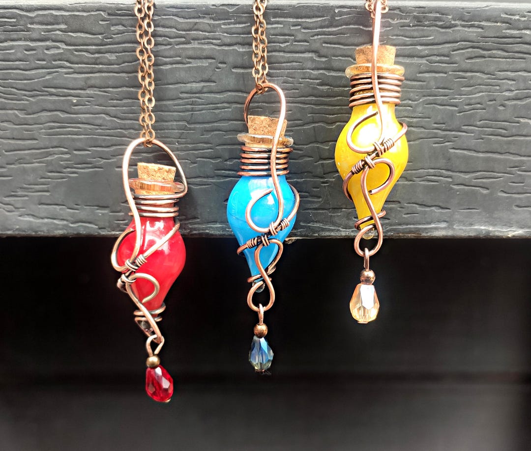 Vial Necklace Pendant Dungeons and Dragons Dnd Jewelry Healing Potion ...