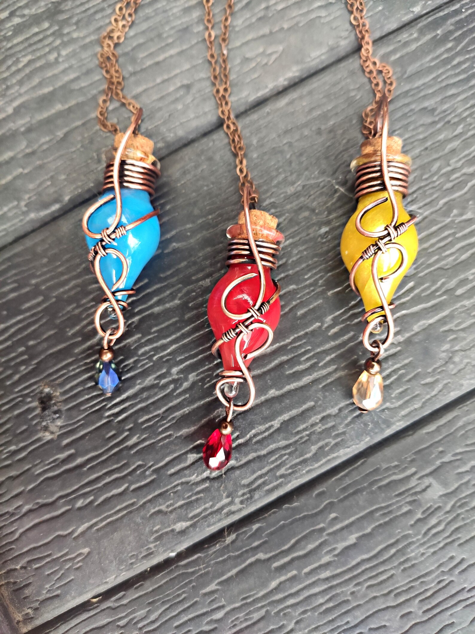 Vial Necklace Pendant Dungeons and Dragons Dnd Jewelry Healing Potion ...