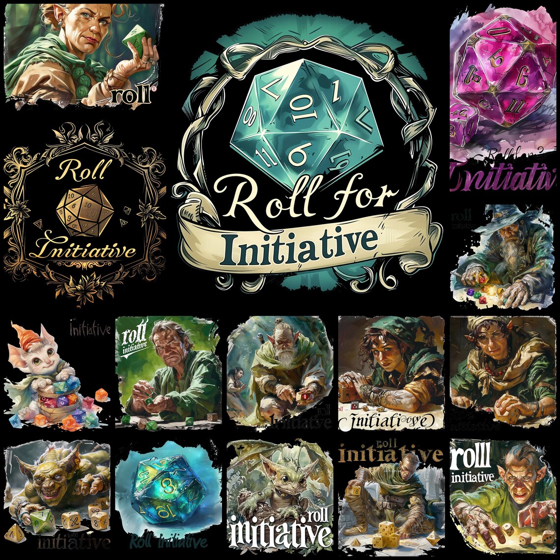 Roll for Initiative Designs for Dnd Gift Like T Shirt Mug Pillow Bag ...