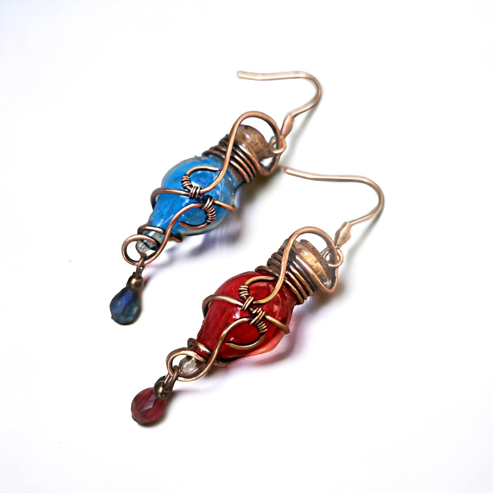 Mana Potion Earrings Mana Vial Jewelry Mana Tiny Bottle Earrings Diablo ...
