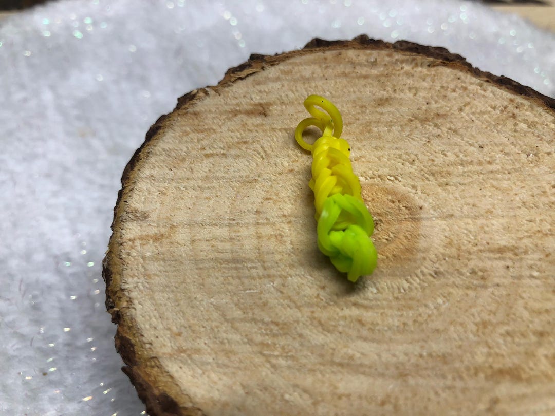 Corn Charm – Yellow and Green Rubber Band Charm – Rainbow Loom Gift ...