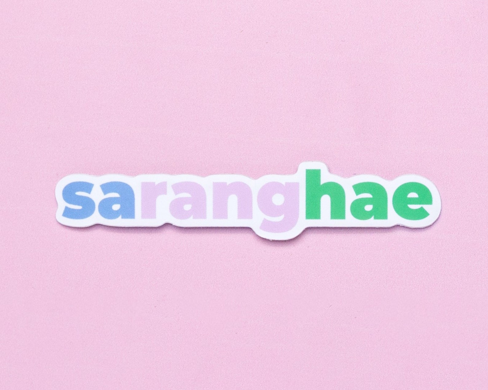 Saranghae (I Love You) Sticker - Korean Sticker Stationary - K Drama ...