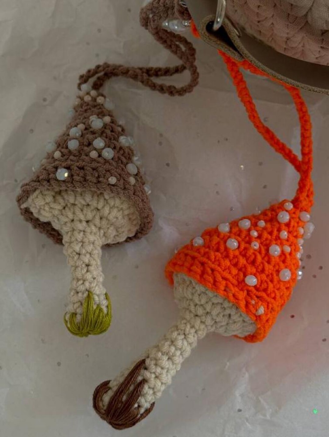 Mushroom Keychain Crochet Pattern - Etsy