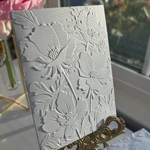 Plentiful Poppies Blank Floral Embossed Cards Note Card Boxed ...