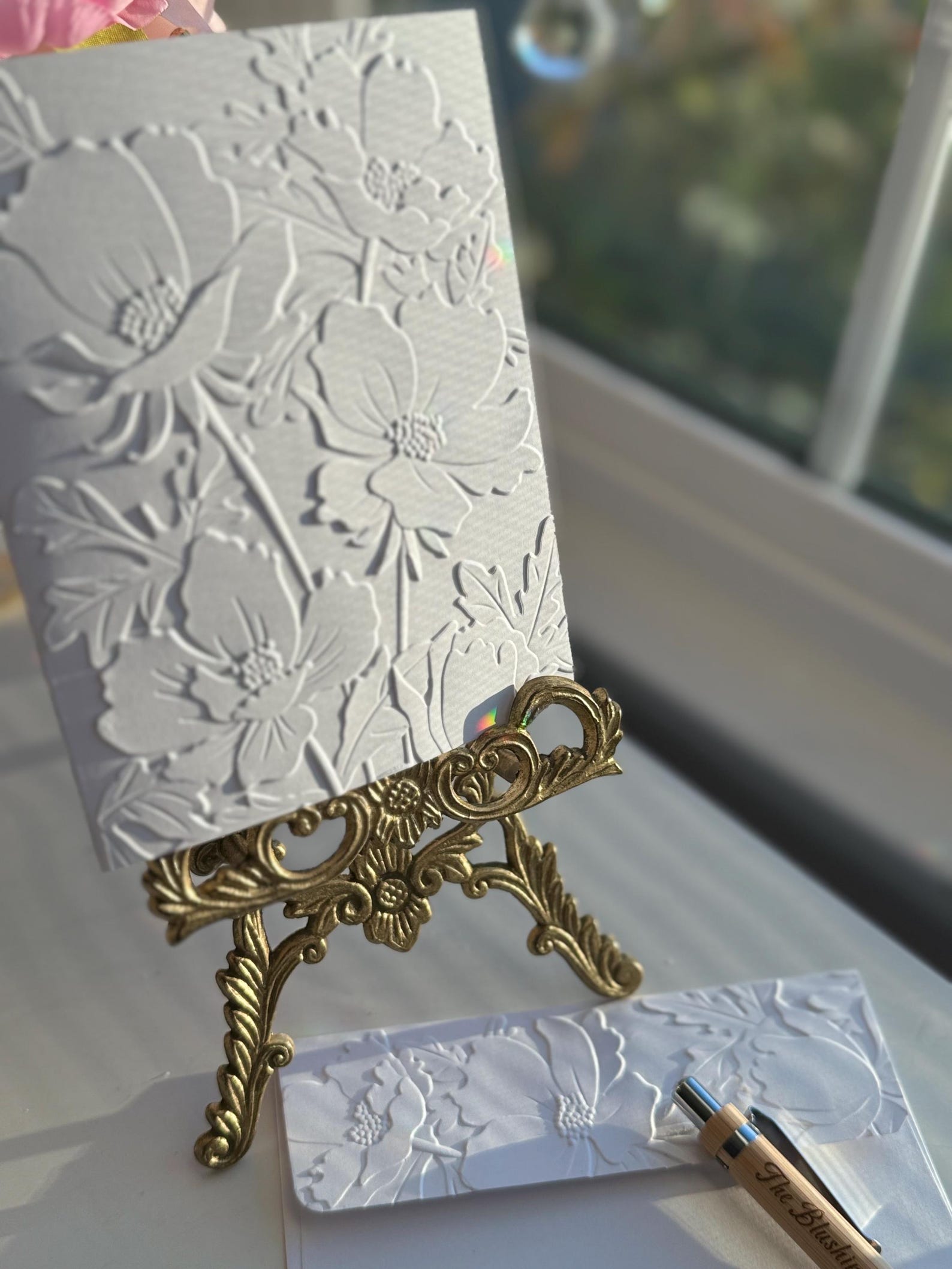 Plentiful Poppies Blank Floral Embossed Cards Note Card Boxed ...