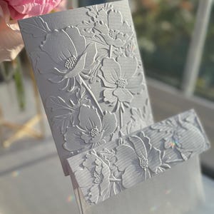 Plentiful Poppies Blank Floral Embossed Cards Note Card Boxed ...