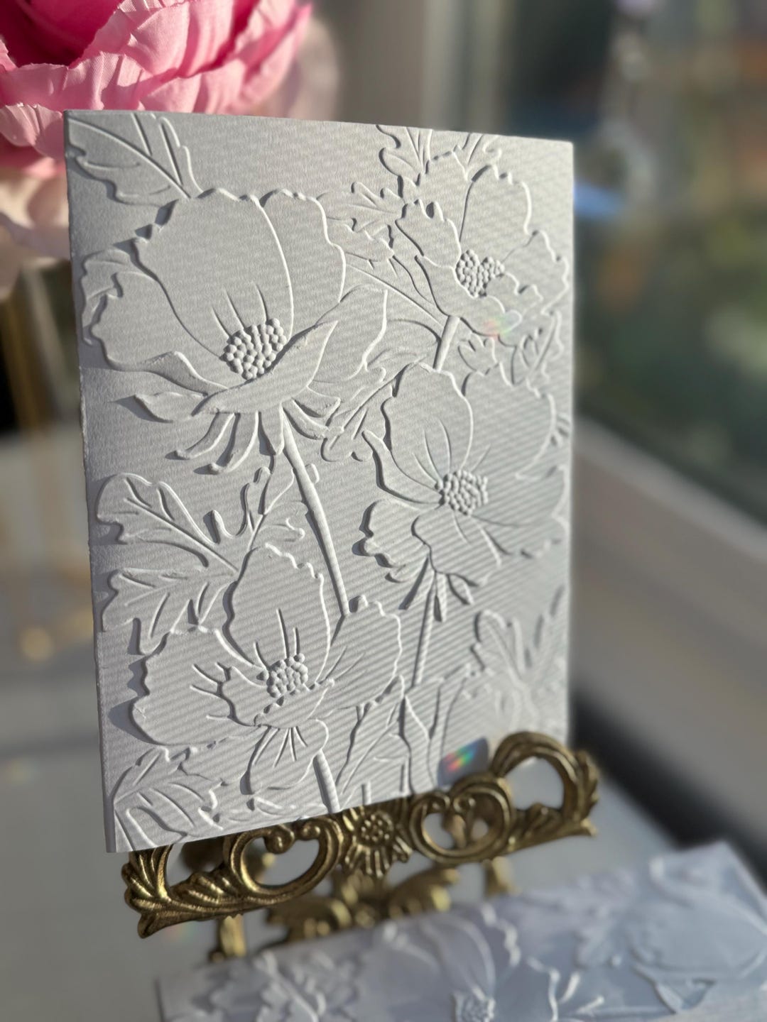 Plentiful Poppies Blank Floral Embossed Cards Note Card Boxed ...