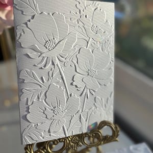 Plentiful Poppies Blank Floral Embossed Cards Note Card Boxed ...