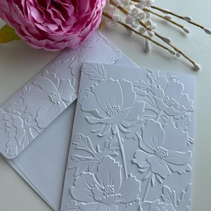Plentiful Poppies Blank Floral Embossed Cards Note Card Boxed ...