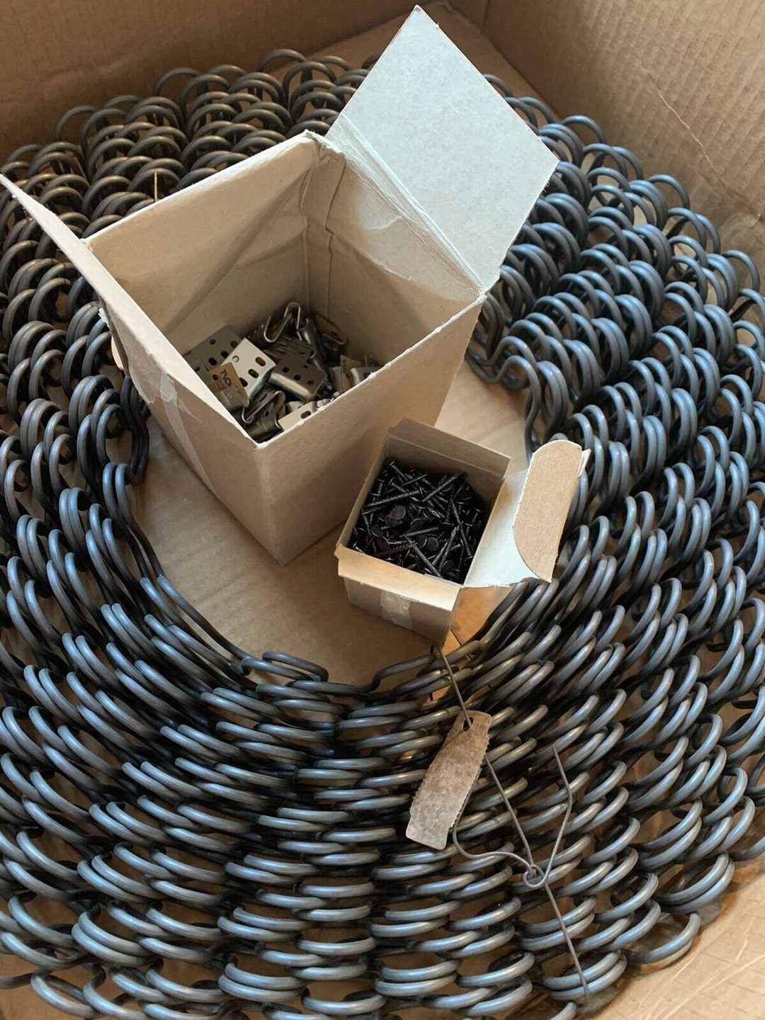 Upholstery No-sag 120 Seat Spring Zig Zag Coil, 100 EK Clips & 1 Lb ...