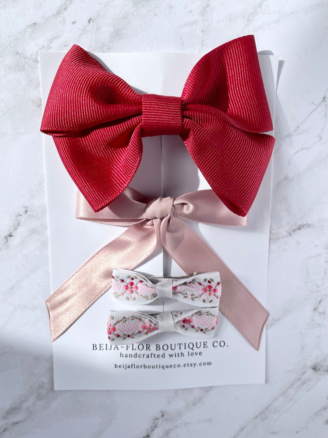 Pretty Hair Bow Cute Ribbon Hair Clips Girl Elegant Hair Accessories ...