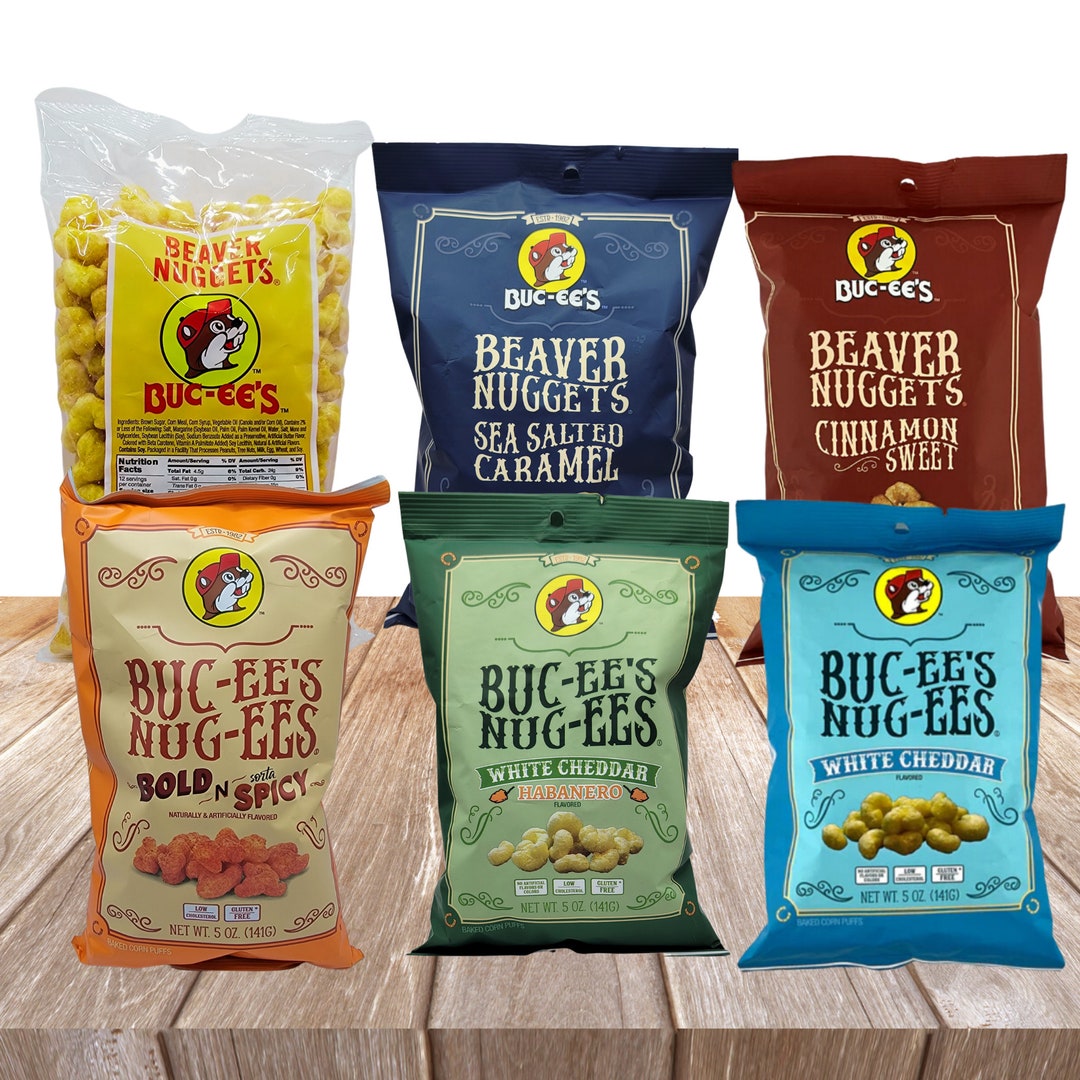 Buc-ee's Beaver Nugget Snack Bundle, Sweet, Savory and Spicy Snacks ...