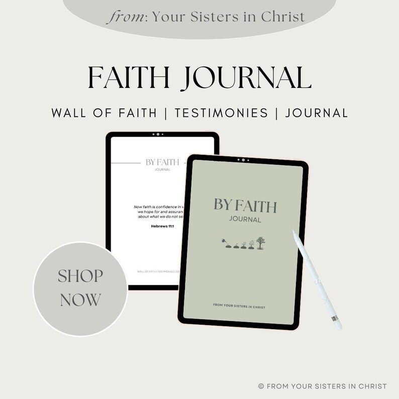 Christian Faith Journal: Digital Testimony & Scripture (goodnotes) - Etsy