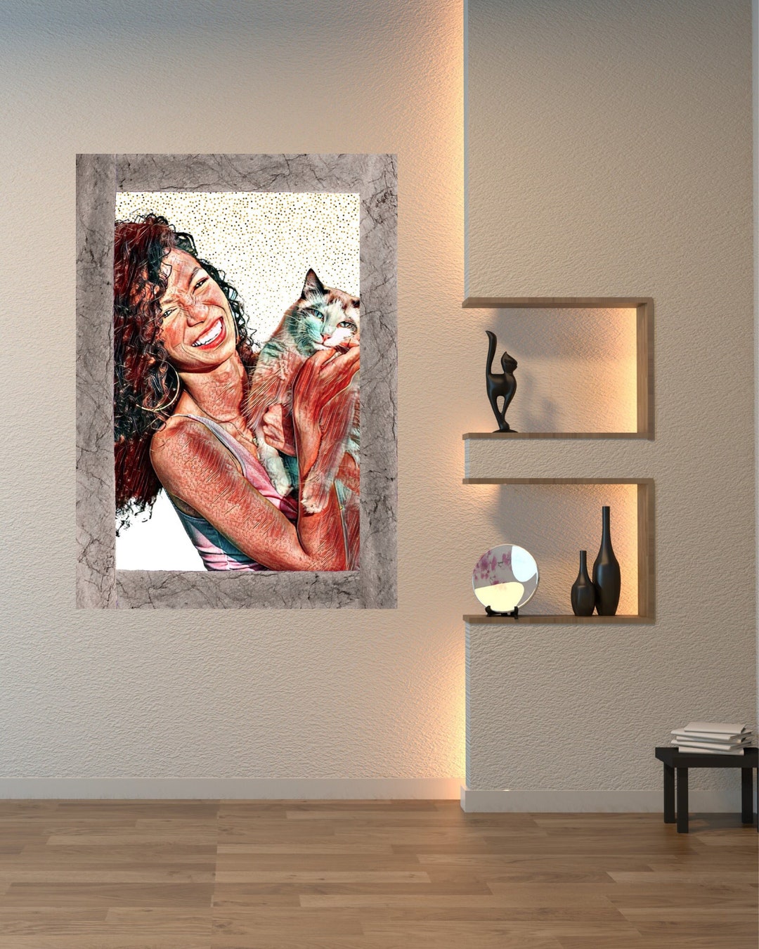 Turn a Photo Into 3 Custom Portraits, Digital Painting, Convert Picture ...