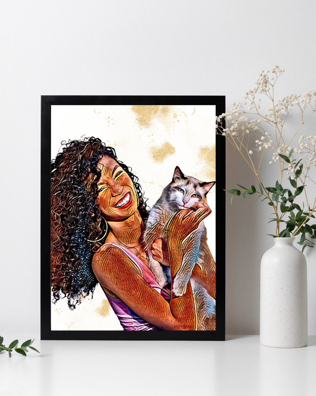 Turn a Photo Into 3 Custom Portraits, Digital Painting, Convert Picture ...