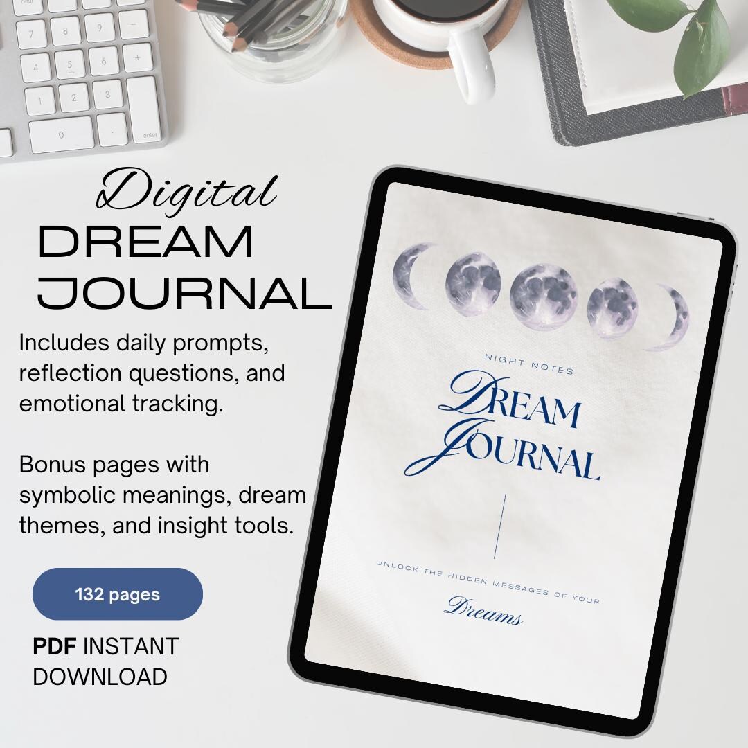 Dream Journal Printable | Undated Digital Dream Diary | Guided Journal ...
