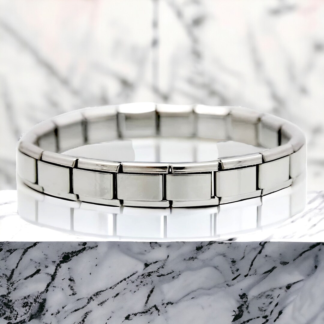 Starter Silver Italian Charm Bracelet Vintage Italian Charms, Custom Italian Charm Bracelet, Y2K ...