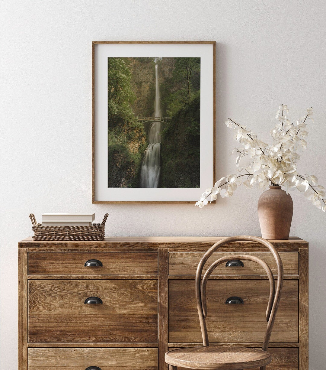 Multnomah Falls Wall Art, Waterfall Photo Print, Oregon Wall Decor ...