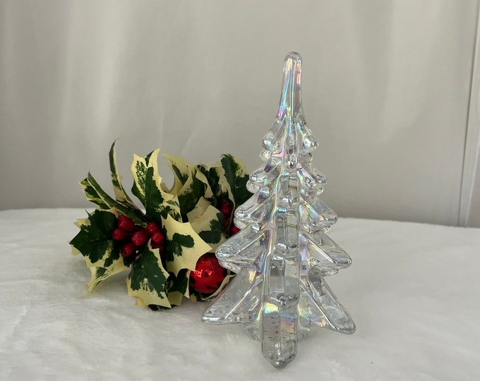 Iridescent Glass Christmas Tree - Etsy